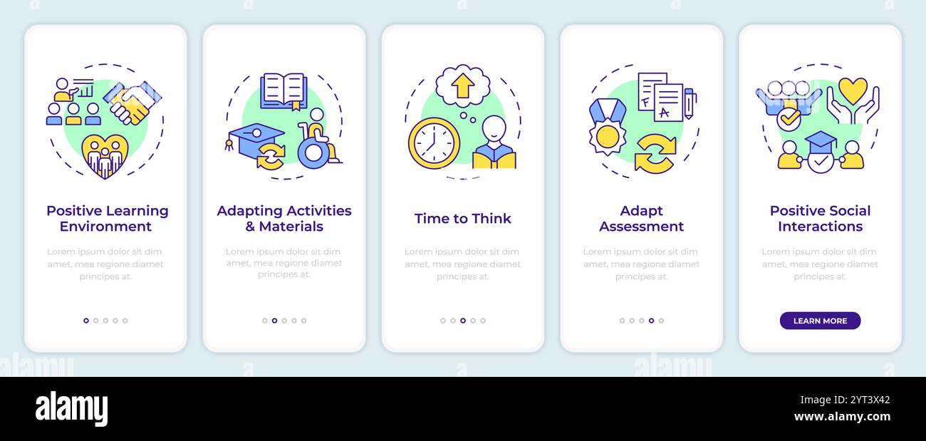 Learning onboarding mobile app Stock Vector Images - Alamy