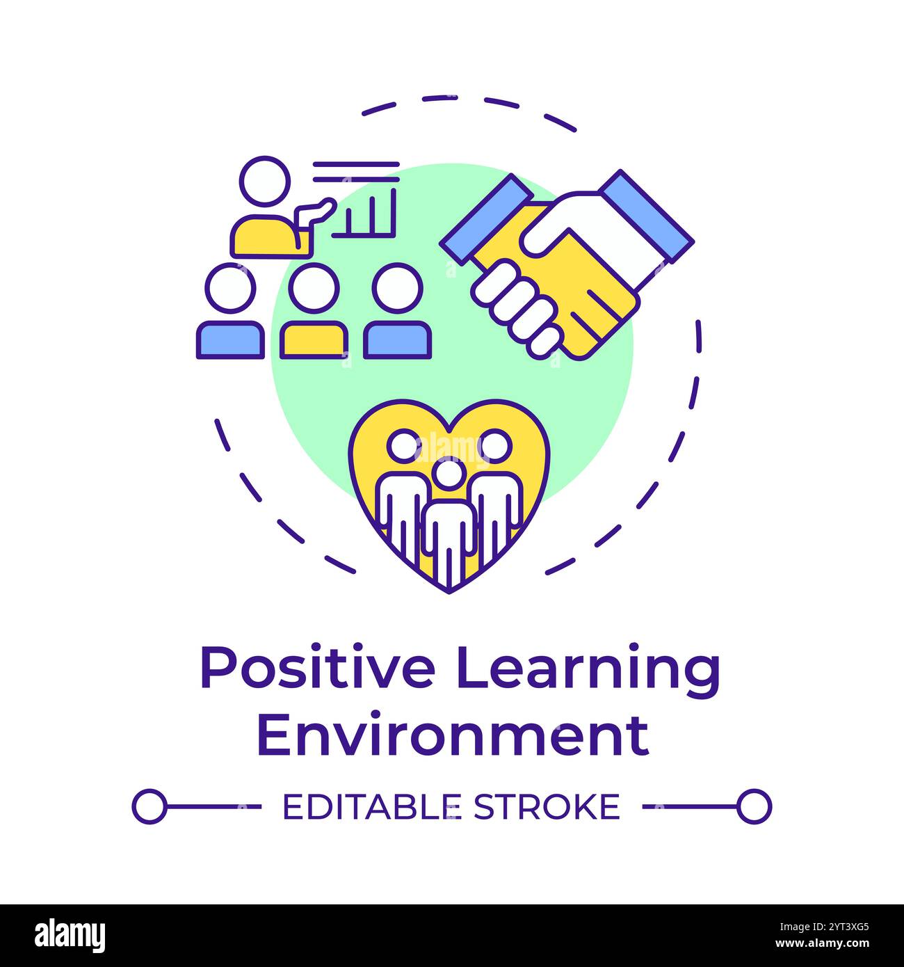 Positive education environment Stock Vector Images - Alamy