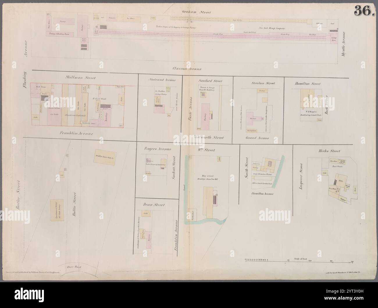 Plate 36: Maps Covering Various Areas 1855 by Perris, William Stock ...