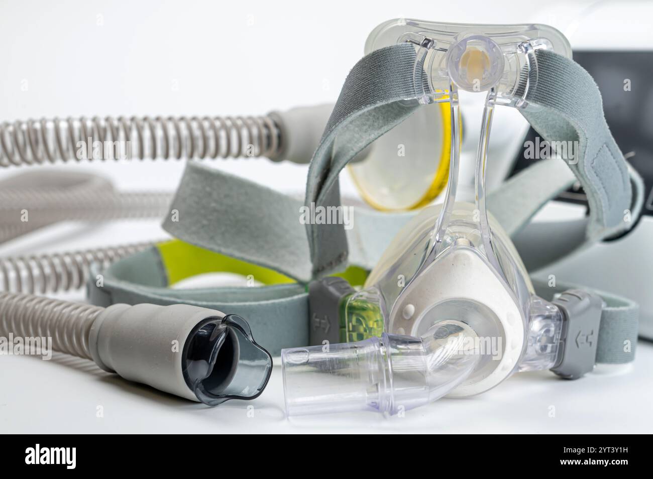 CPAP machine with mask and hose, for people with sleep apnea ...