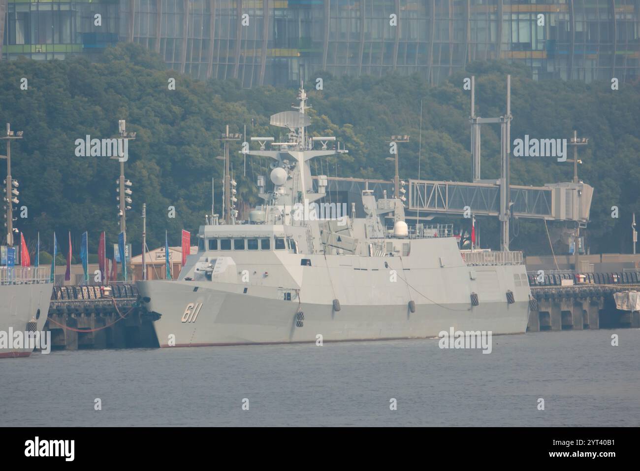 SHANGHAI, CHINA - DECEMBER 6, 2024 - Chinese navy type 056A frigate 611 ...