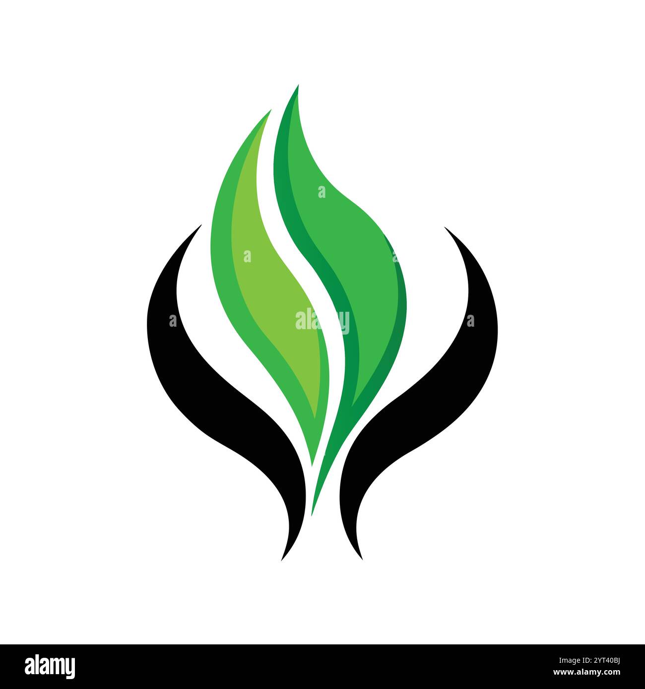 Eco Flame Harmony Logo: Sustainable & Nature-Inspired Design for Green ...