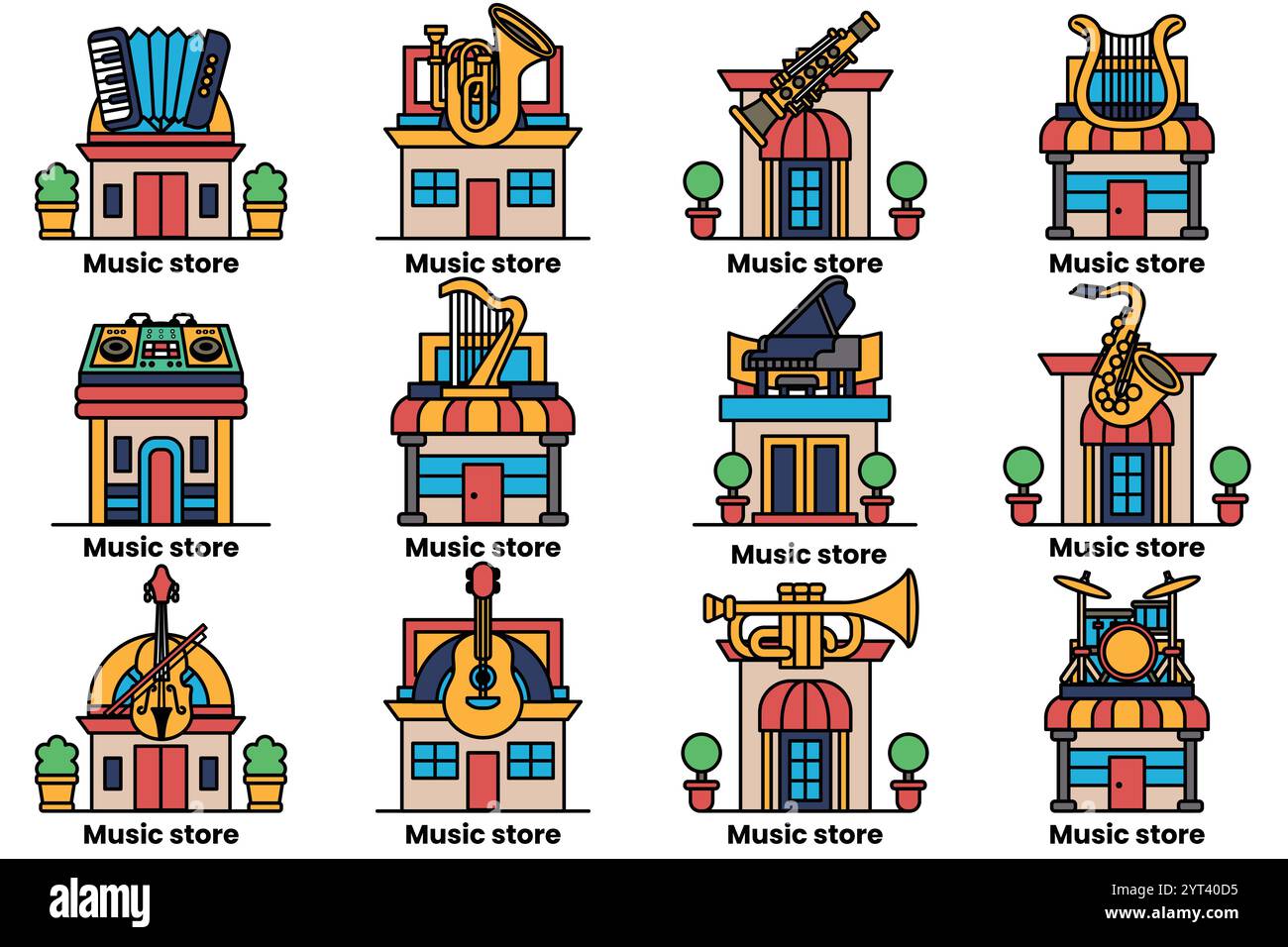 Old warehouse buildings Stock Vector Images - Alamy