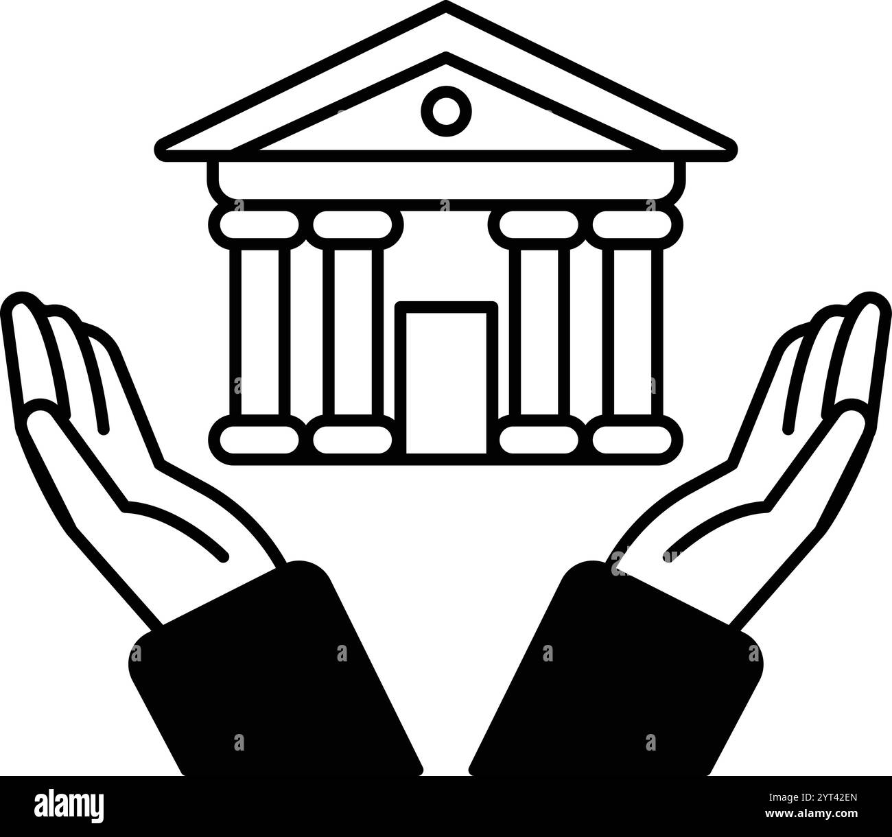 Protected by column Stock Vector Images - Alamy