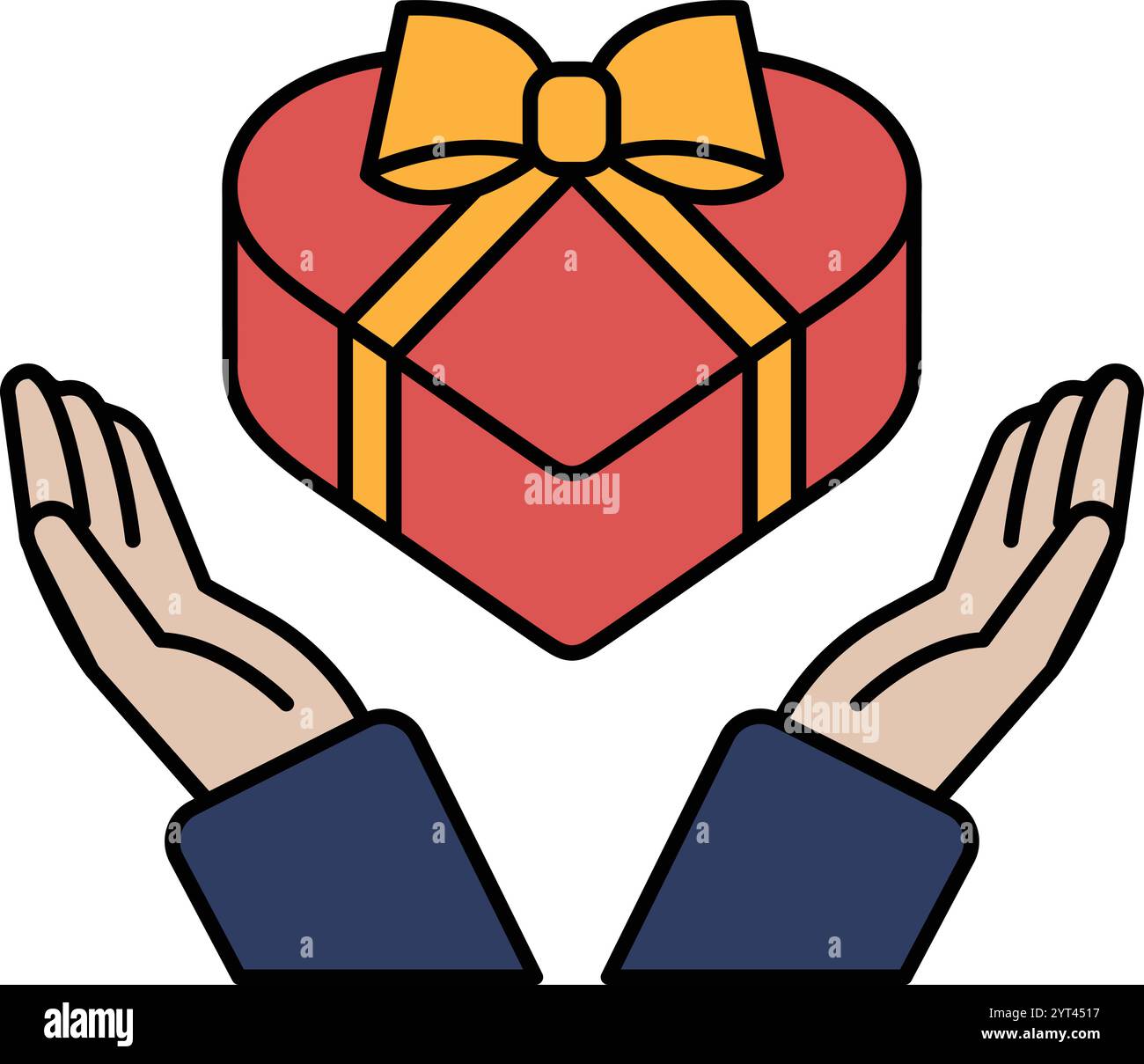 Hands out held Stock Vector Images - Alamy