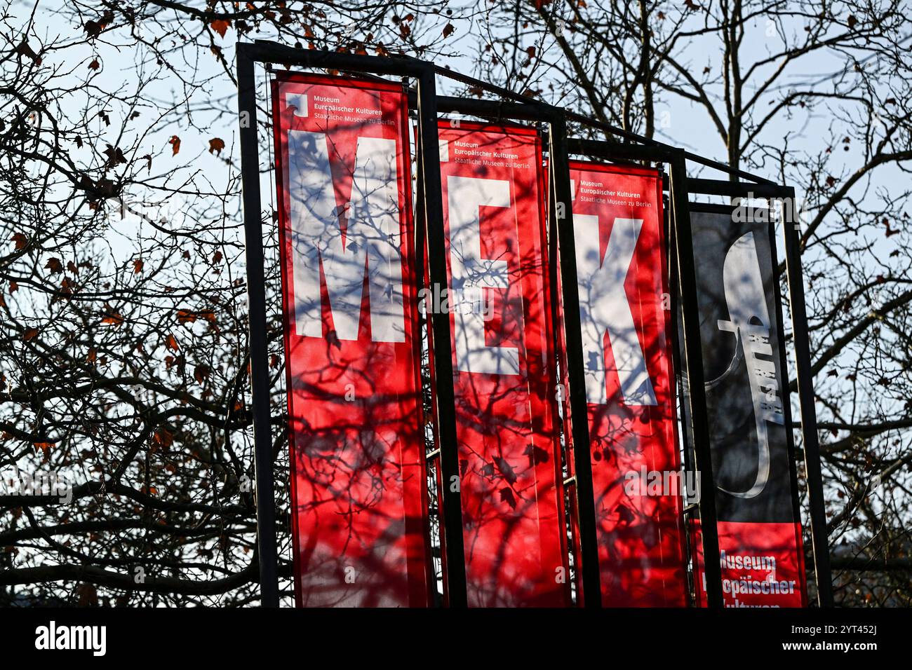 Berlin, Germany. 05th Dec, 2024. Flags indicate the Museum of European ...