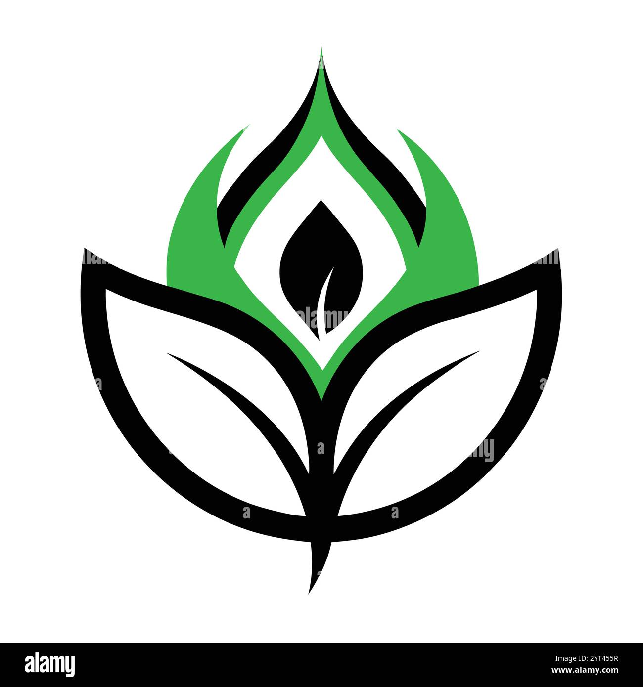 Eco Flame Harmony Logo: Sustainable & Nature-Inspired Design for Green ...