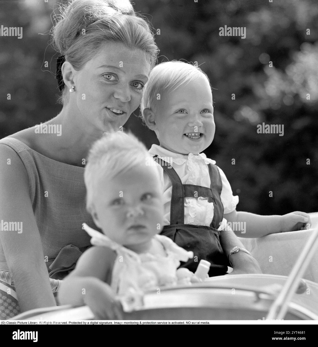 Princess Birgitta of Hohenzollern and Sweden. Pictured at home in ...