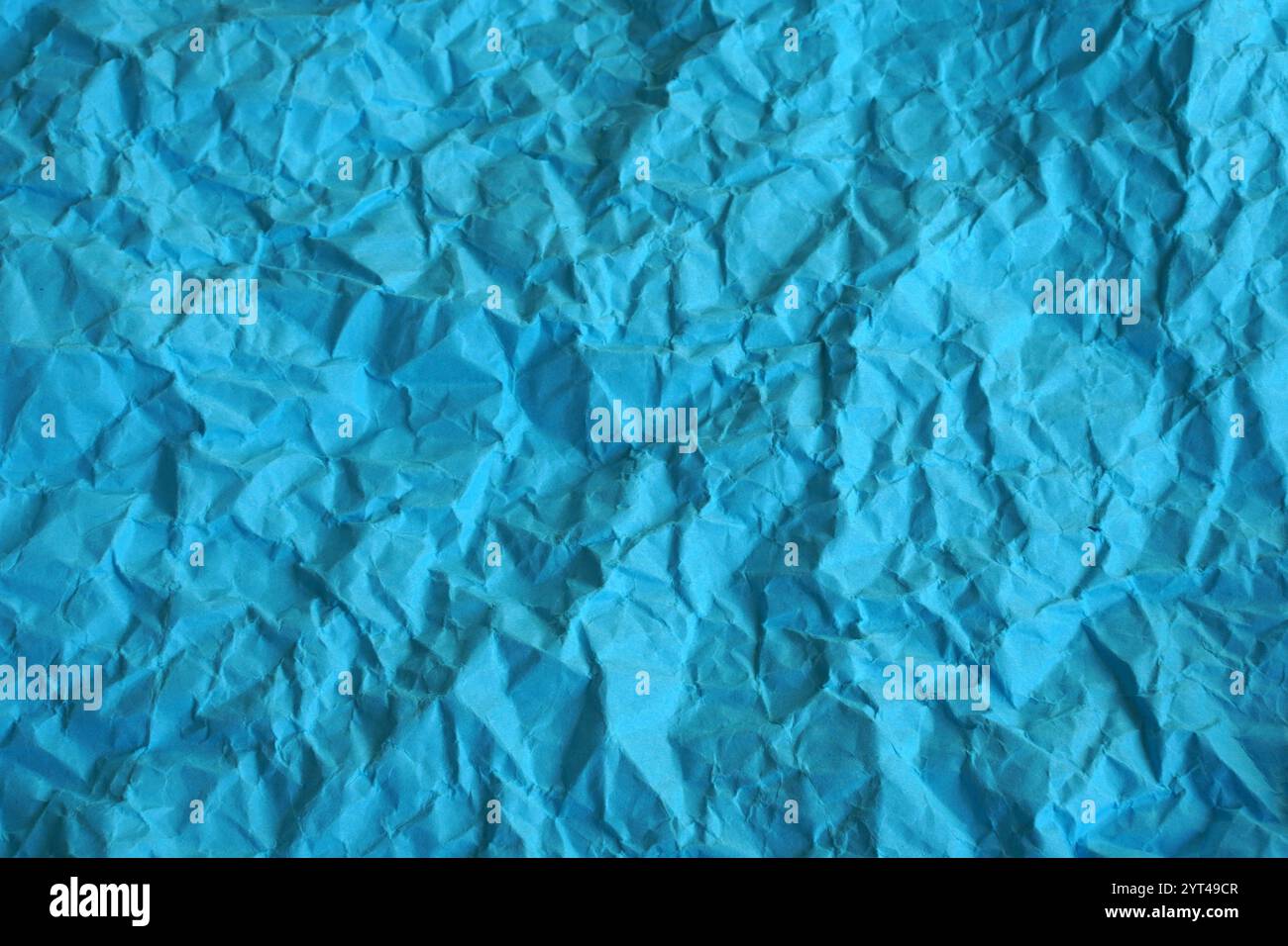 blue background with crumpled paper texture. copy space Stock Photo - Alamy