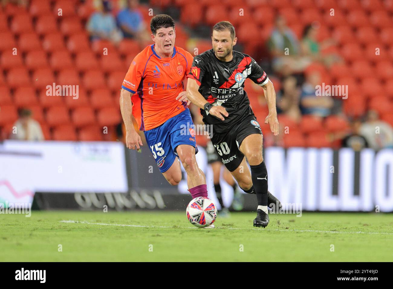 Brisbane, Australia, December 6th 2024: Louis Zabala (35 Brisbane) and ...