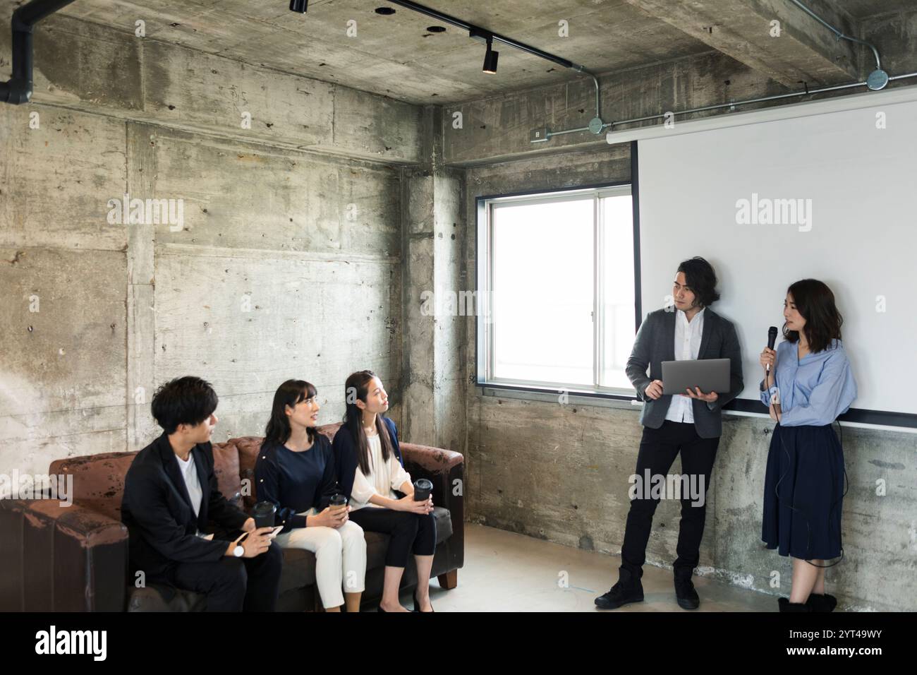 Scene of presentation Stock Photo - Alamy