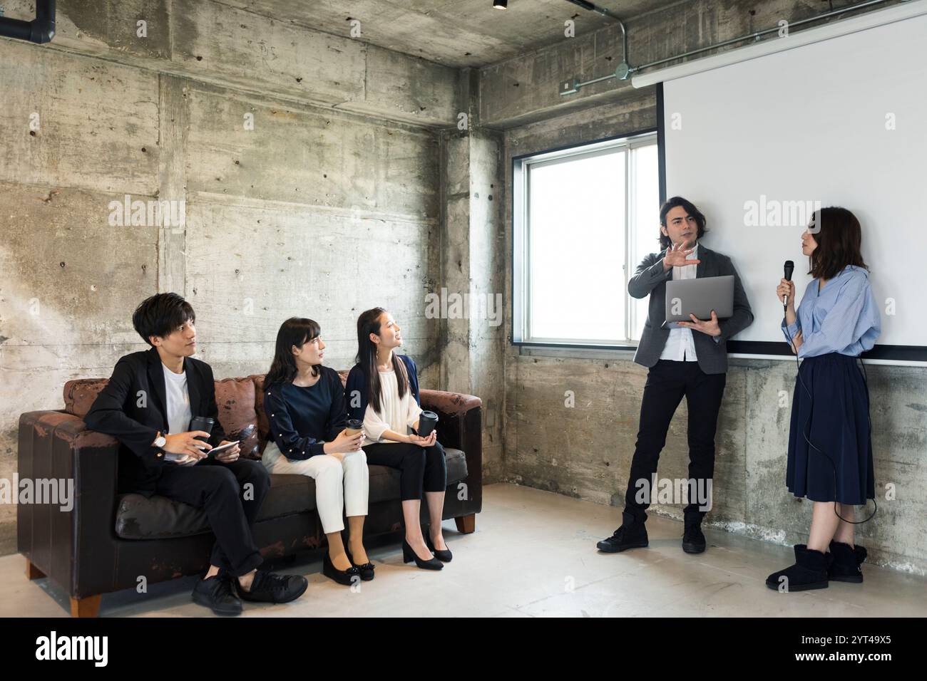 Scene of presentation Stock Photo - Alamy
