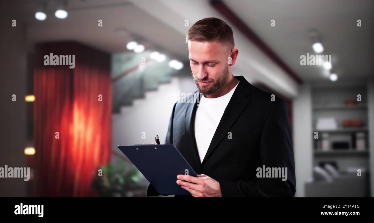 Real Estate House Appraisal And Home Check Stock Photo - Alamy