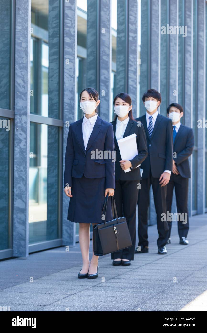 Work space mask people hi-res stock photography and images - Alamy