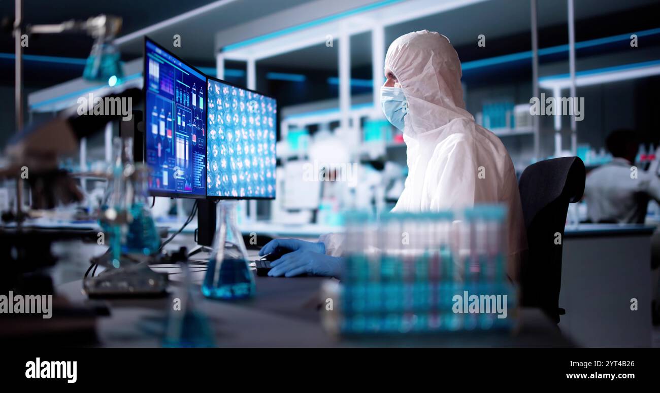 Science specialist using chemical test hi-res stock photography and ...