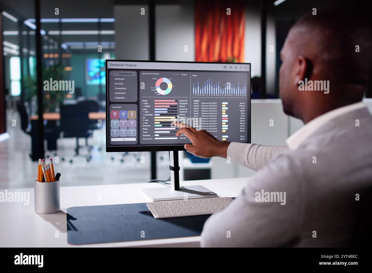 Finances tracking hi-res stock photography and images - Alamy