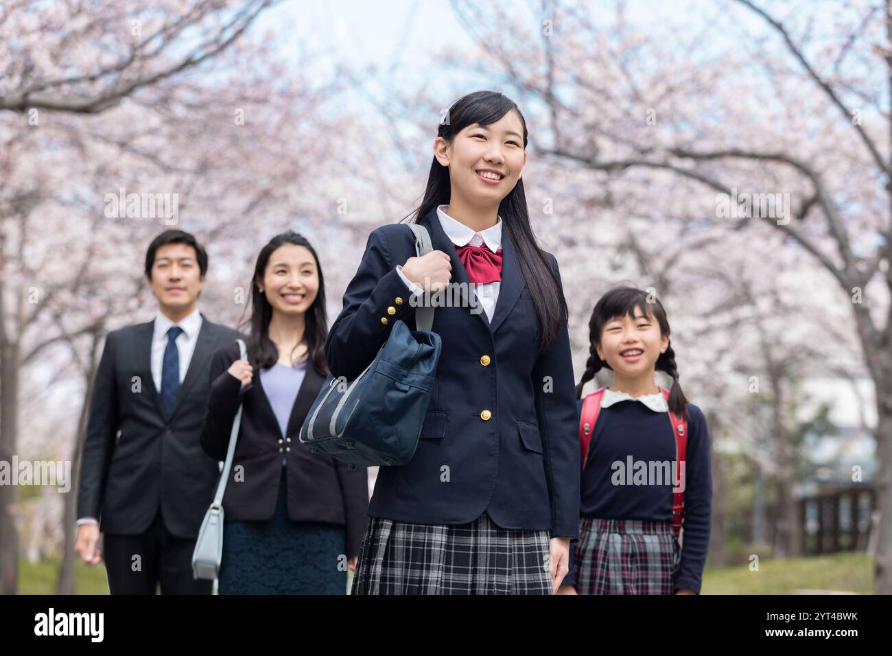 Woman child under cherry hi-res stock photography and images - Alamy
