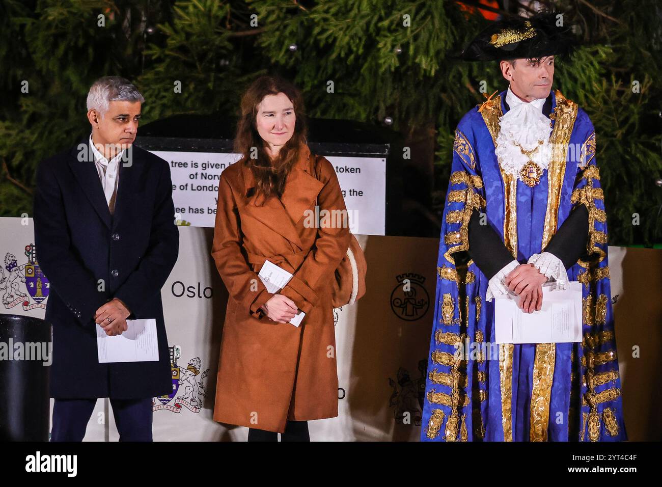 London, UK. 05th Dec, 2024. L-t-r: Sadiq Khan, colleague, Robert Rigby ...