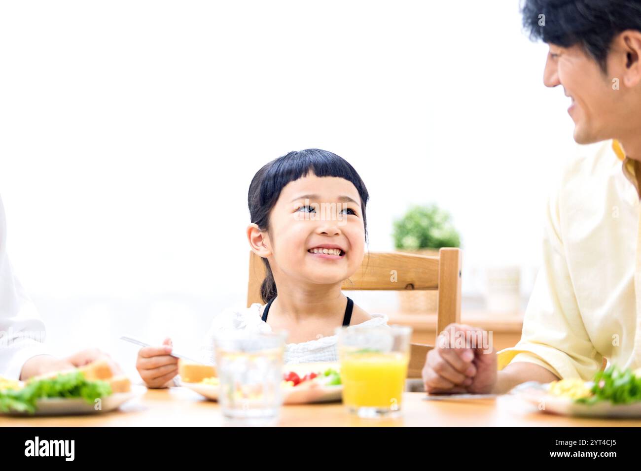 Family breakfast time Stock Photo - Alamy