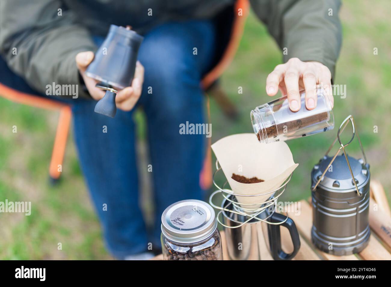 Person making bonfire hi-res stock photography and images - Alamy