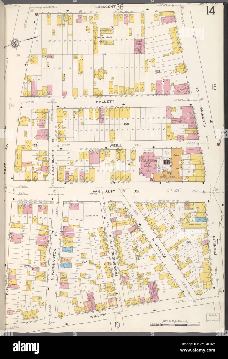 Queens V. 2, Plate No. 14 [Map bounded by Crescent, Flushing Ave ...
