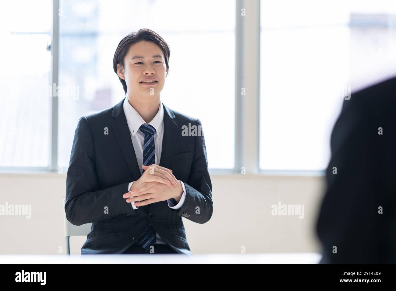 Person being interviewed for a job hi-res stock photography and images ...