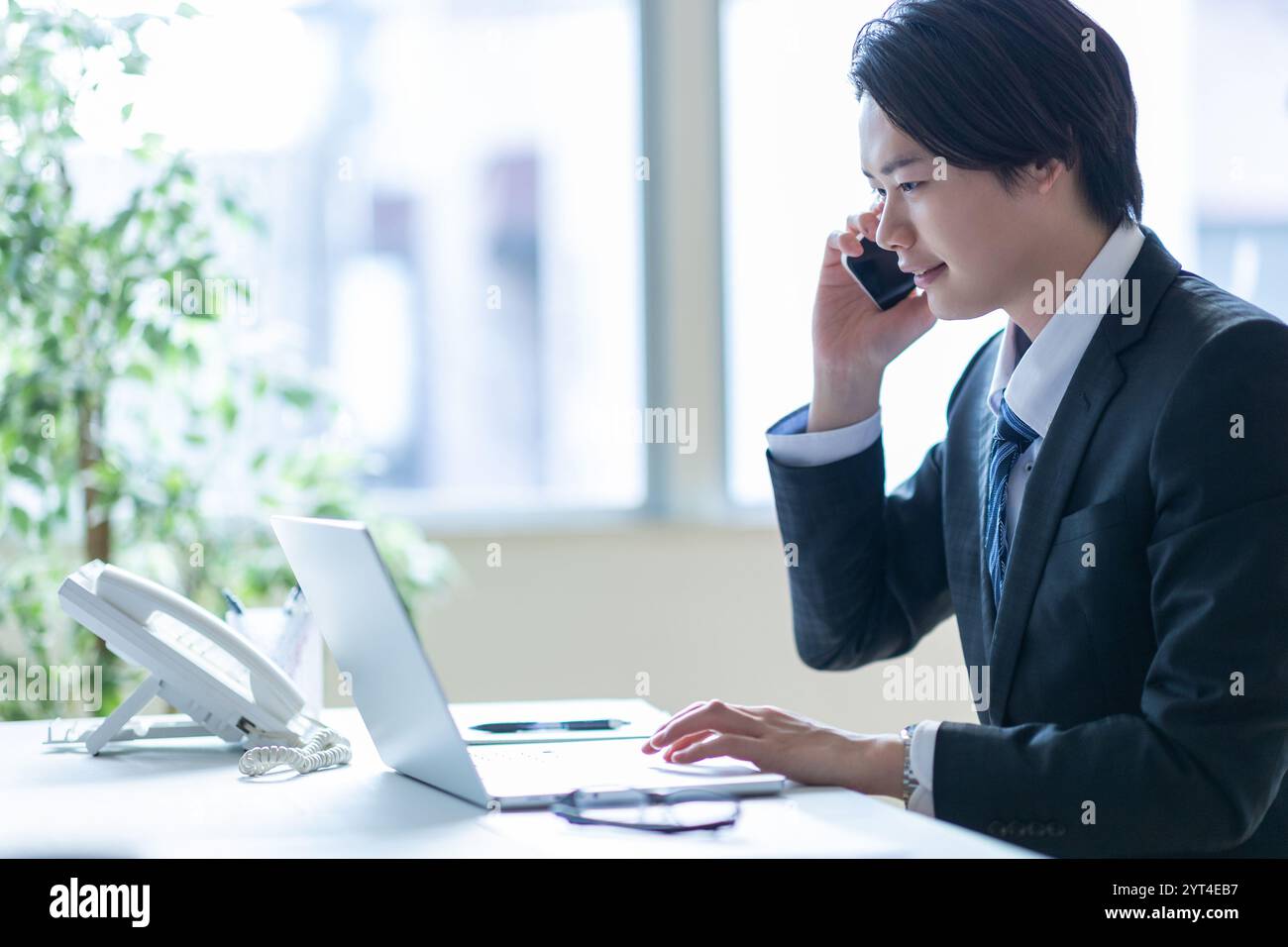 Man at work Stock Photo - Alamy