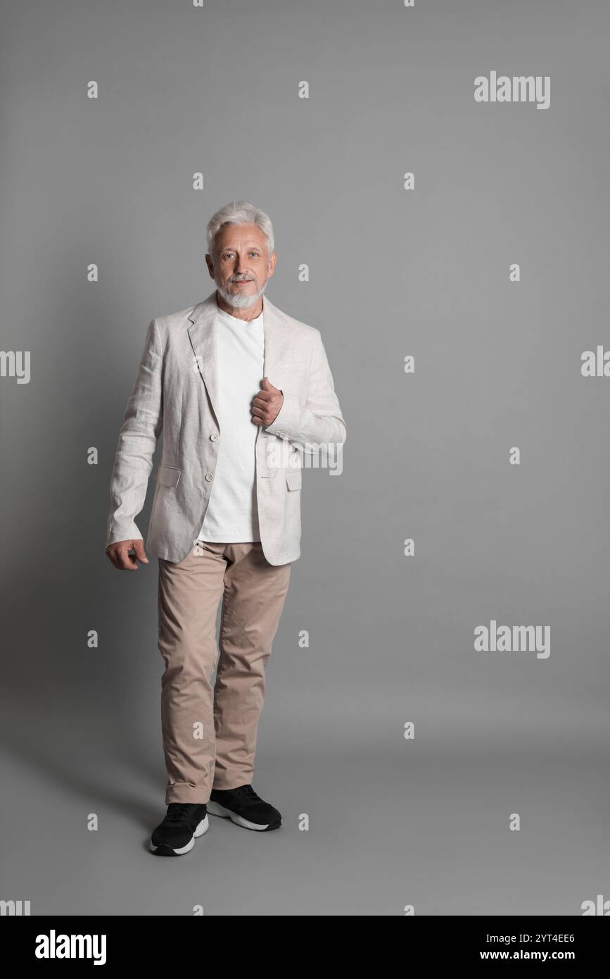Full length portrait grandfather hi-res stock photography and images ...
