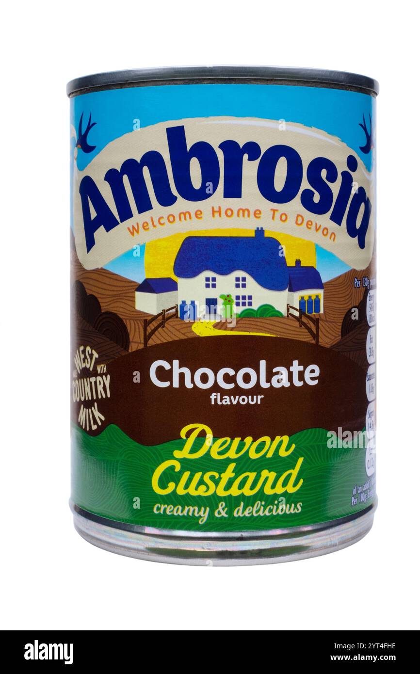 can of ambrosia special edition chocolate devon custard pudding cut out ...