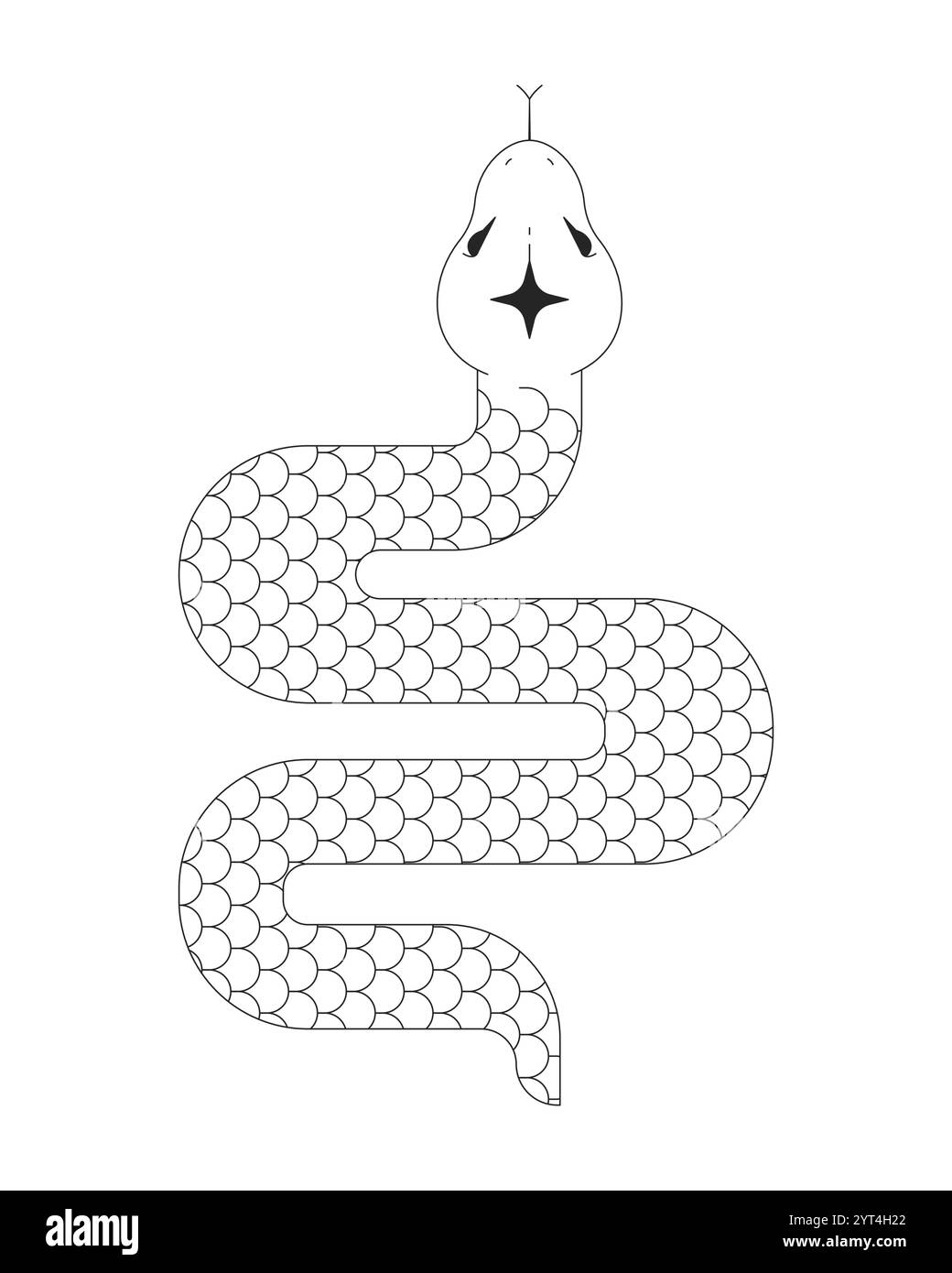 Cartoon crawling snake Cut Out Stock Images & Pictures - Alamy