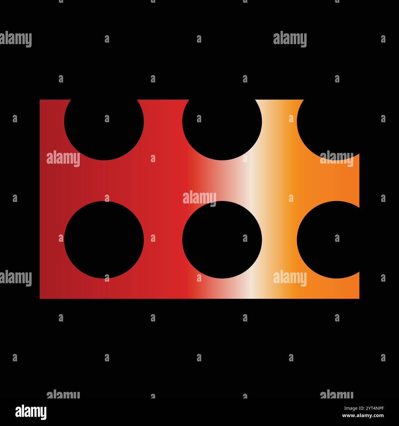 abstract rectangle and circle icon vector logo template illustration ...