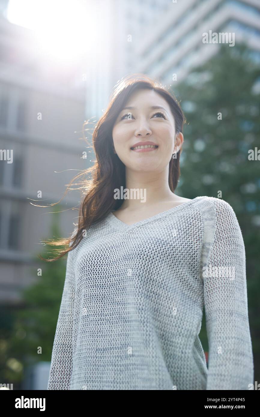 Outdoor fresh woman Stock Photo - Alamy