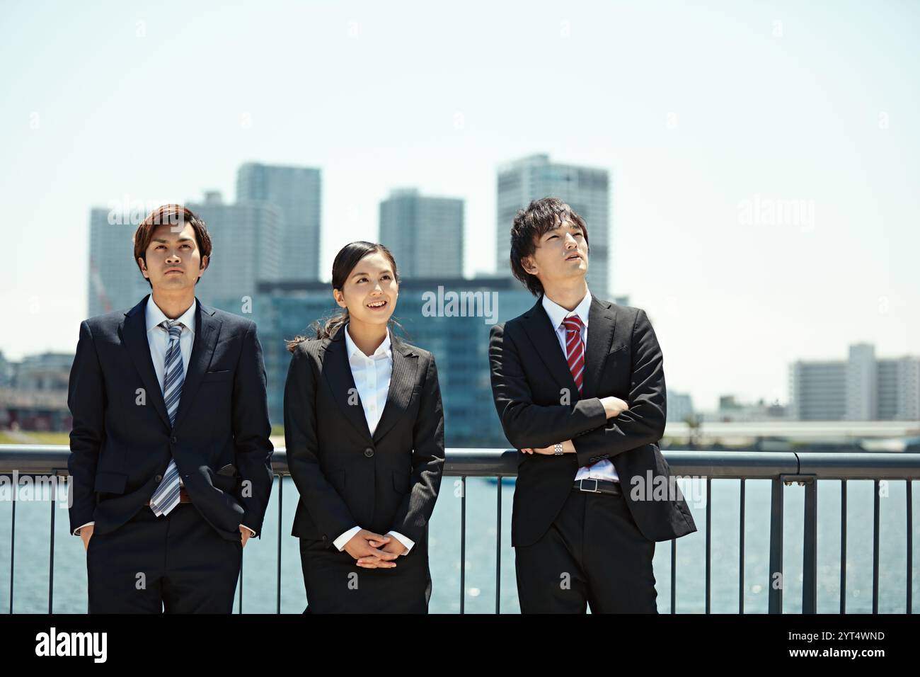 Three outdoor businessmen Stock Photo - Alamy