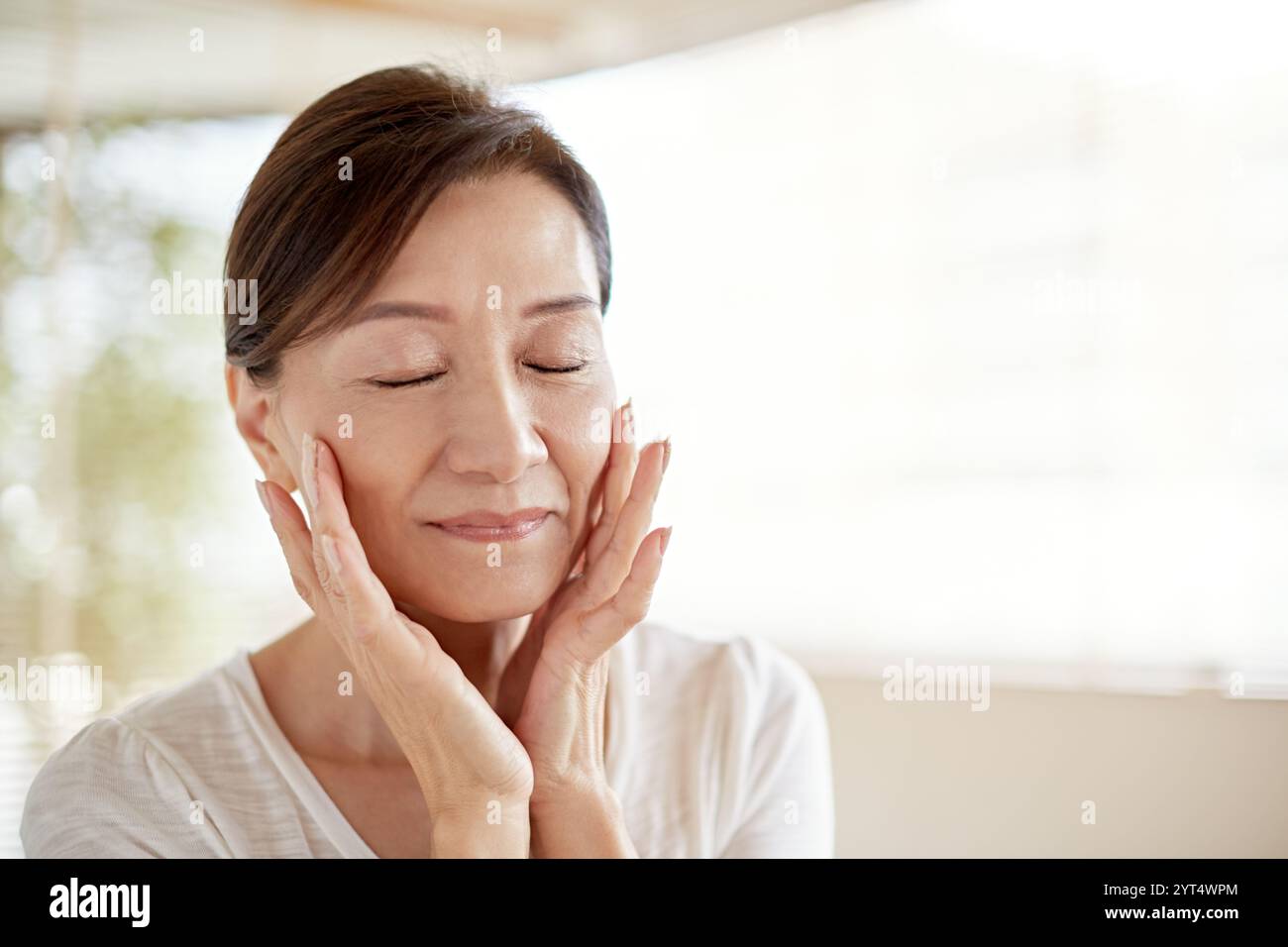 Skin beautiful middle-aged woman Stock Photo - Alamy