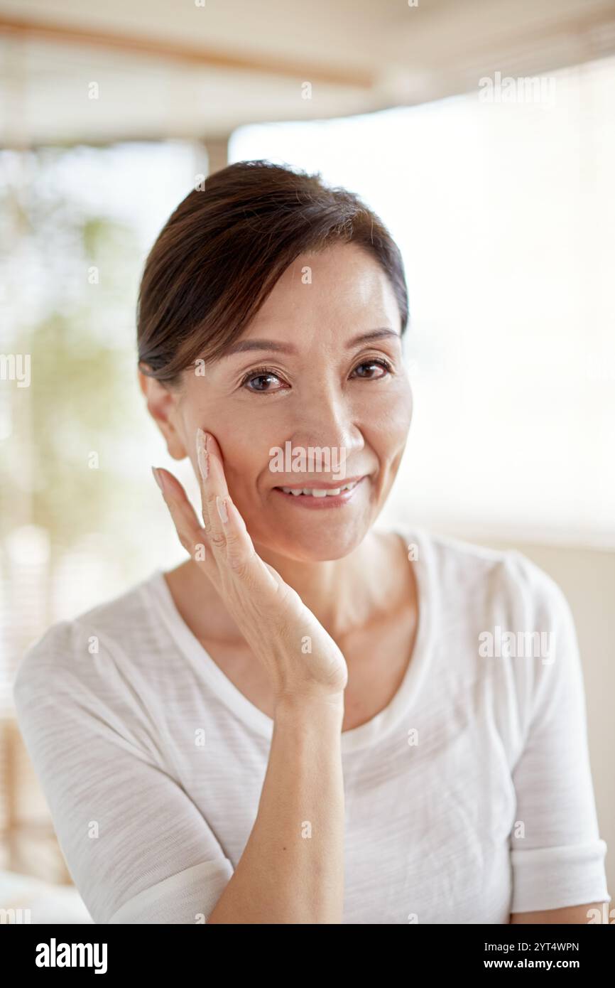 Skin beautiful middle-aged woman Stock Photo - Alamy