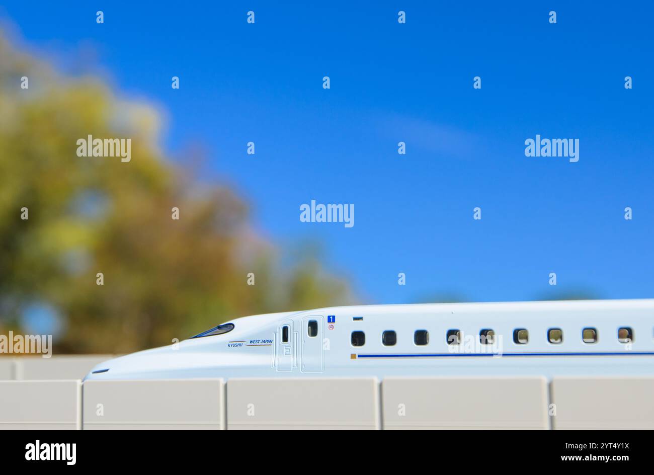 Miniature bullet train Stock Photo - Alamy