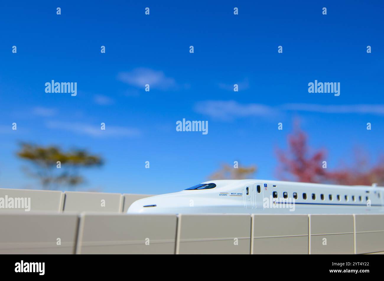 Miniature bullet train Stock Photo - Alamy
