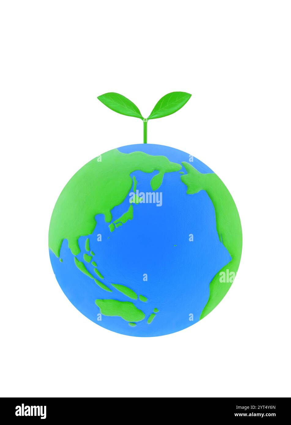 Clay earth and sprouts Stock Photo - Alamy