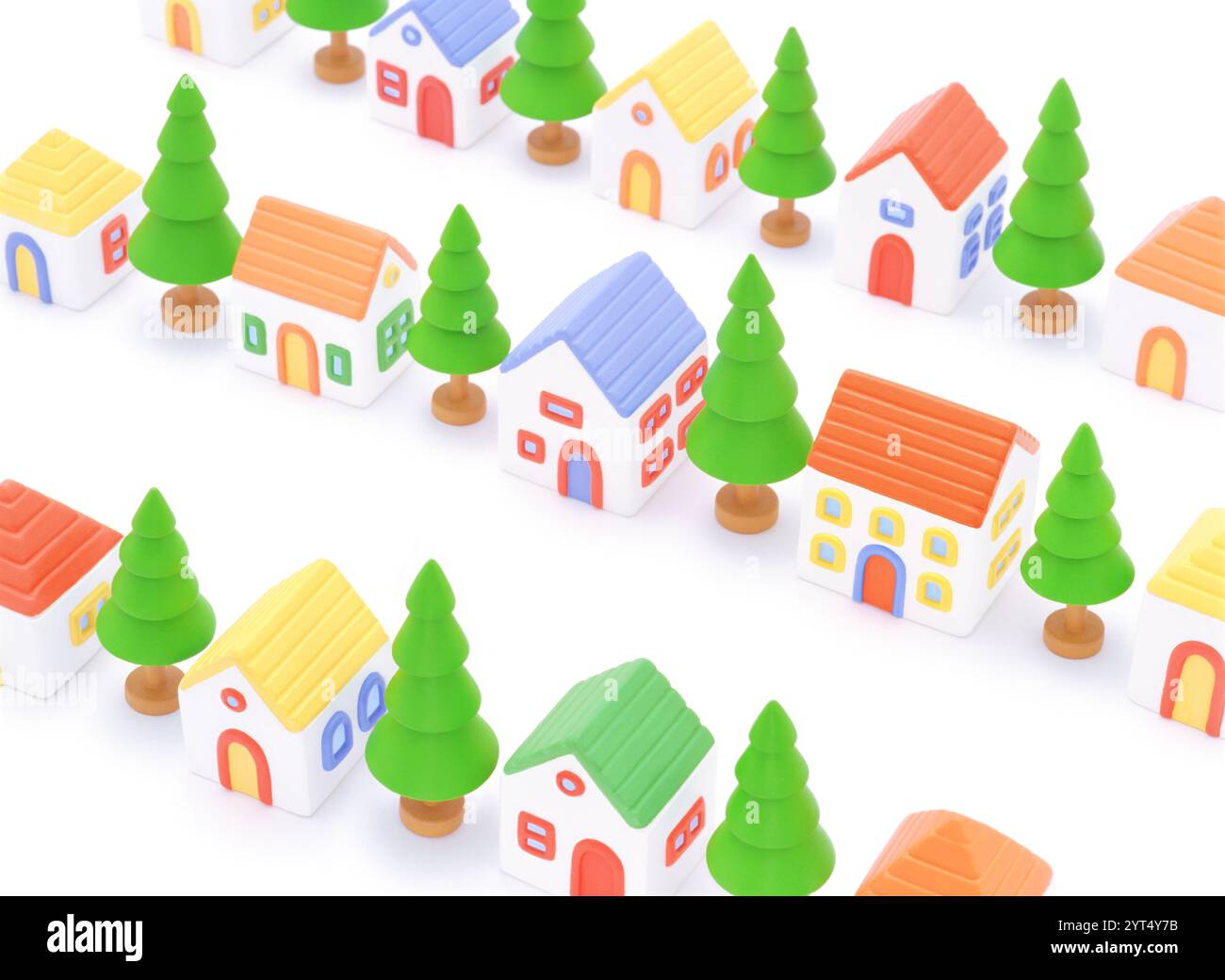 Clay house and city Stock Photo - Alamy