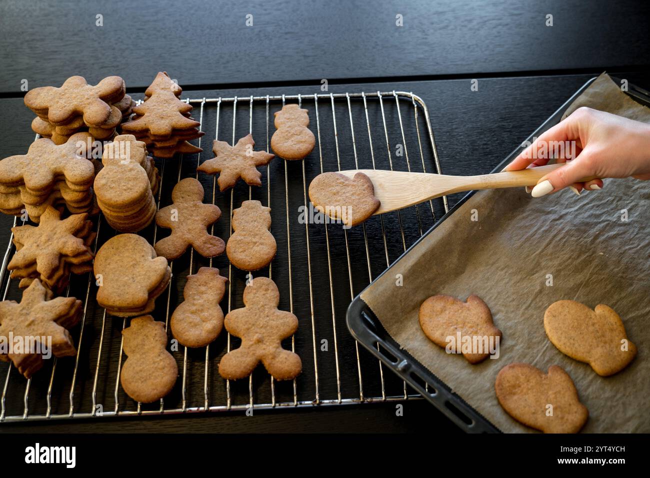 Cookie making process hi-res stock photography and images - Alamy