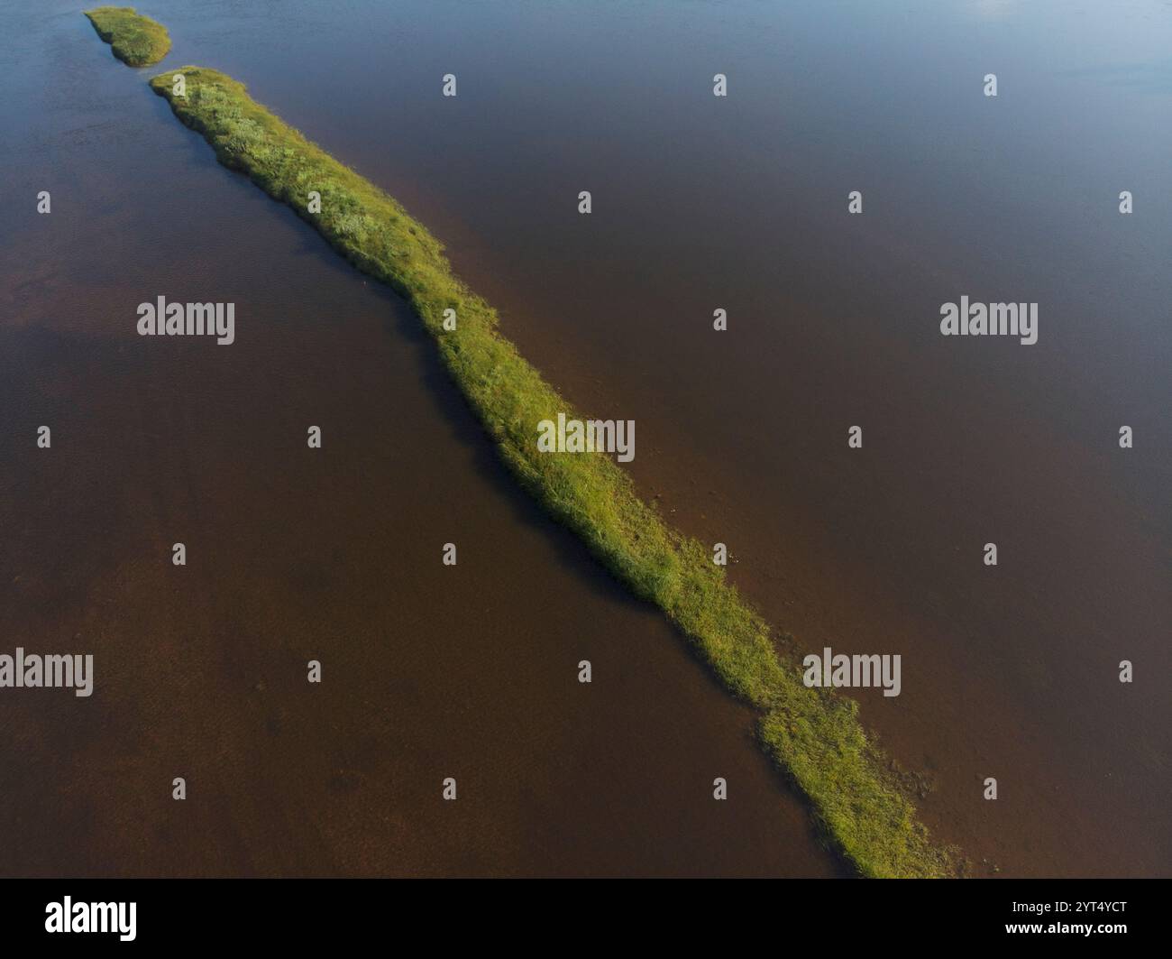 Aerial calm river shore hi-res stock photography and images - Alamy