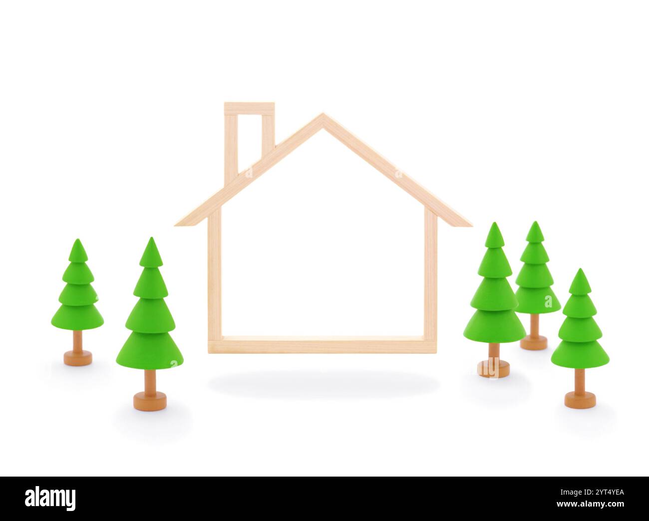 Tree house frame and trees Stock Photo - Alamy