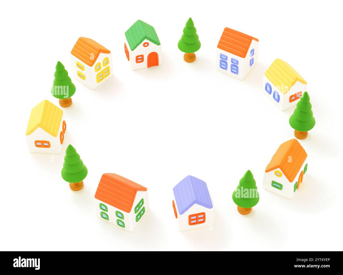 Circle of clay houses Stock Photo - Alamy