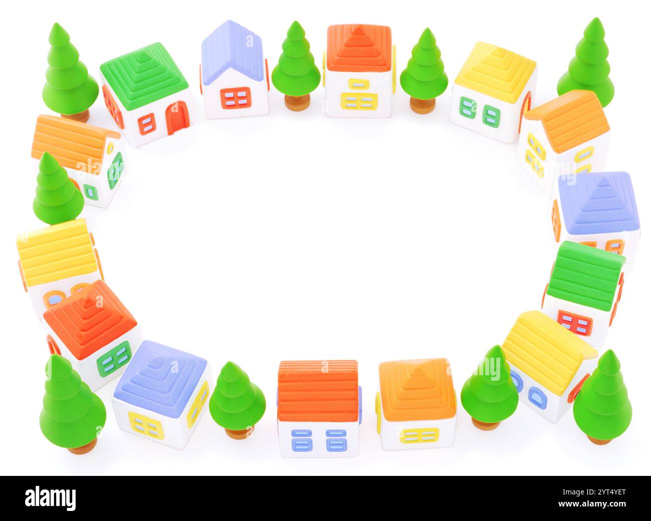 Circle of clay houses Stock Photo - Alamy