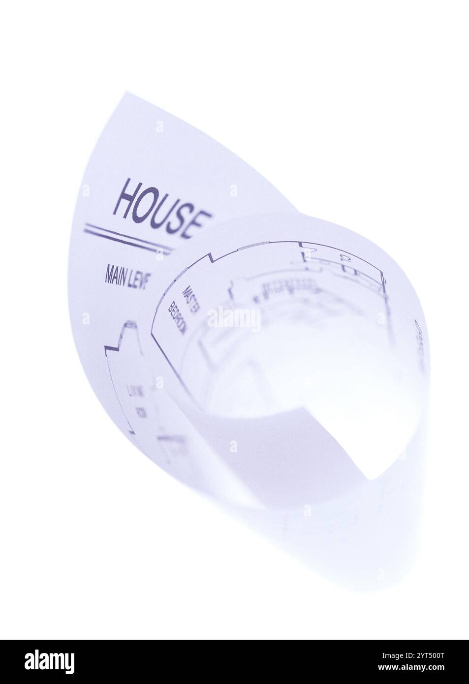 Floor plan house in Cut Out Stock Images & Pictures - Alamy