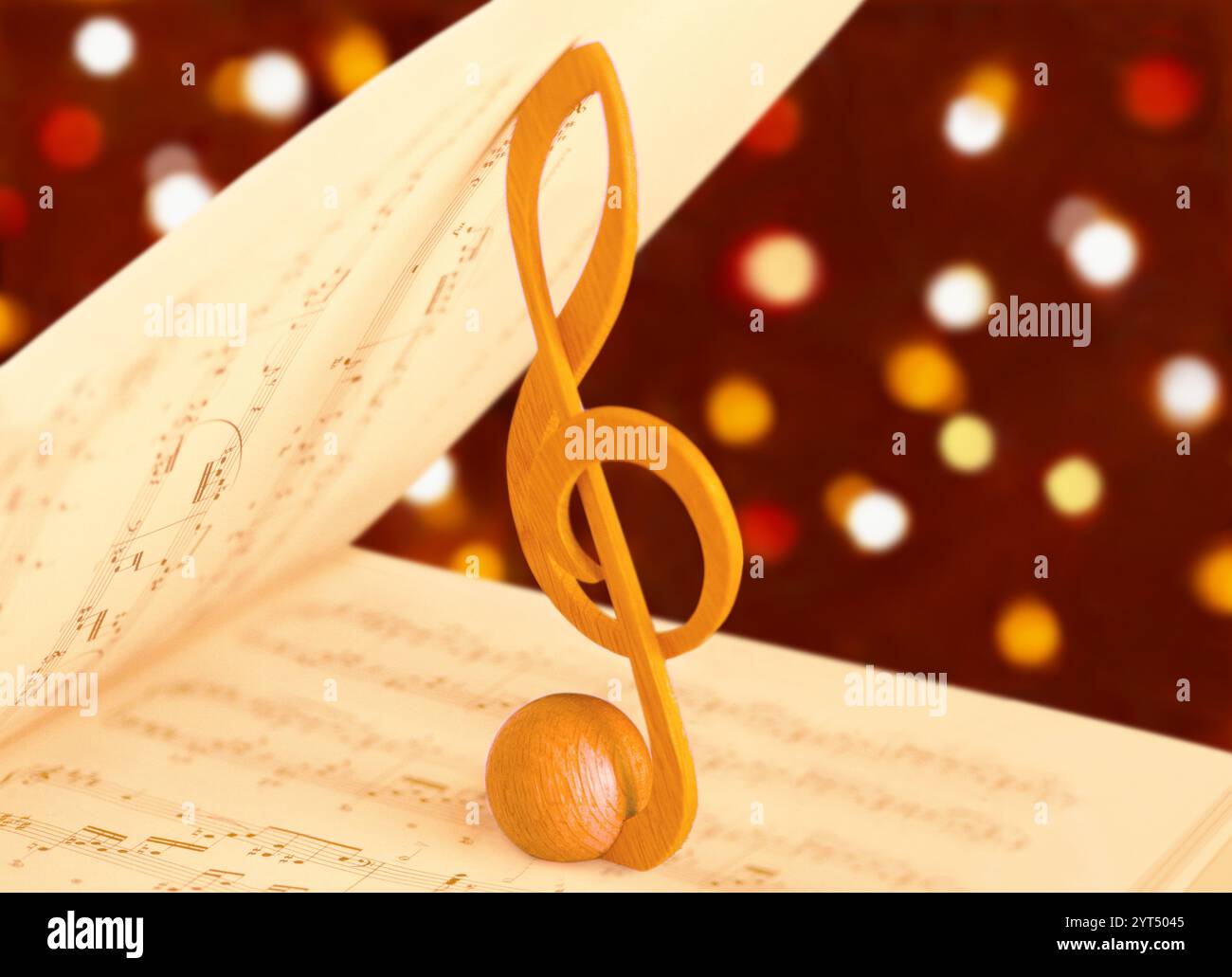 Treble g clef hi-res stock photography and images - Alamy