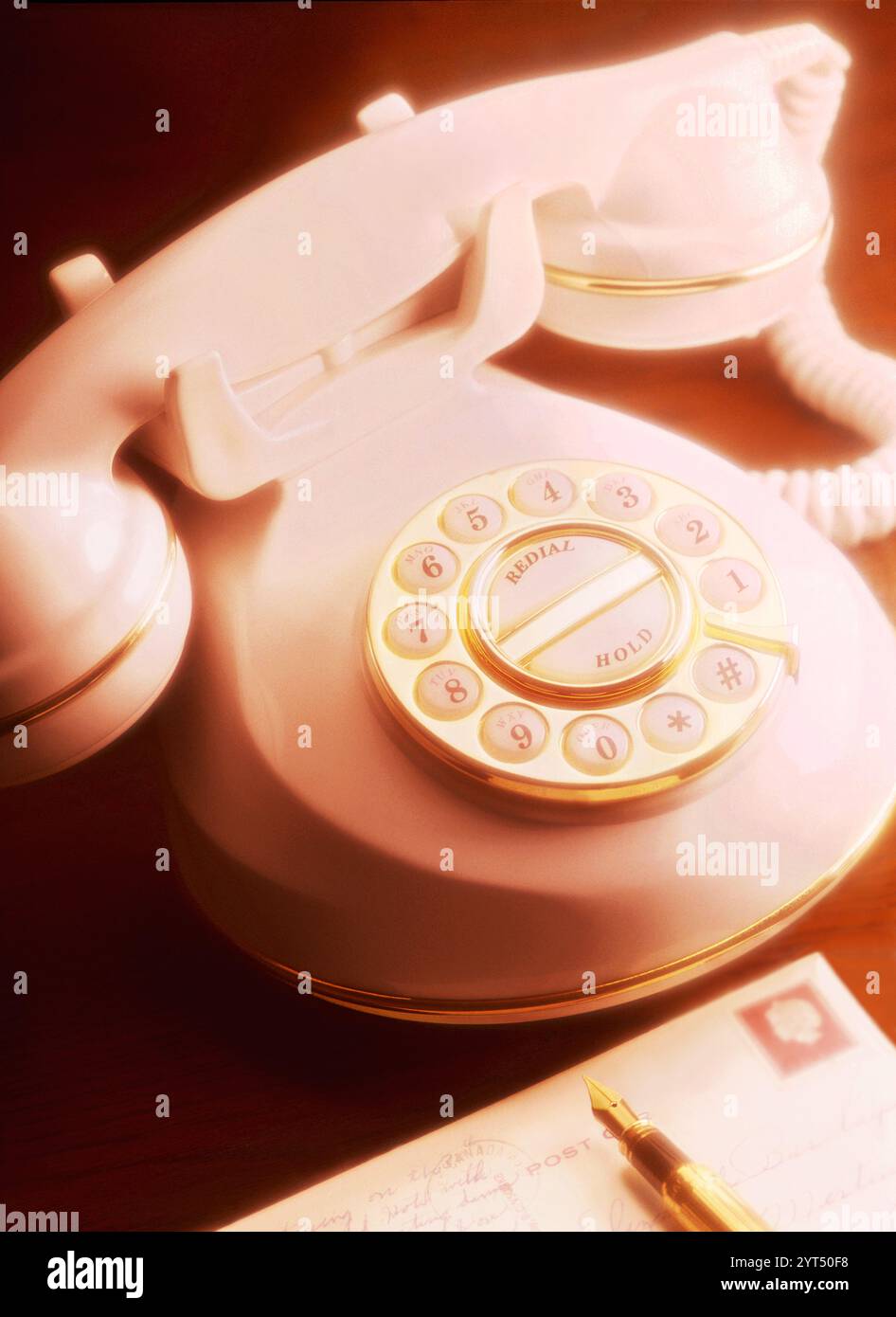 Telephone and letter Stock Photo - Alamy