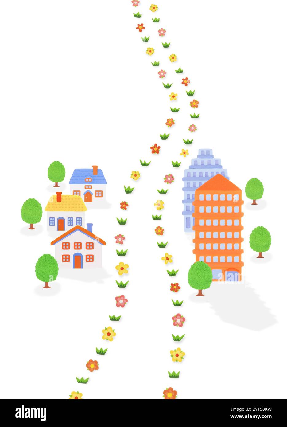 Residential building in tower Cut Out Stock Images & Pictures - Alamy