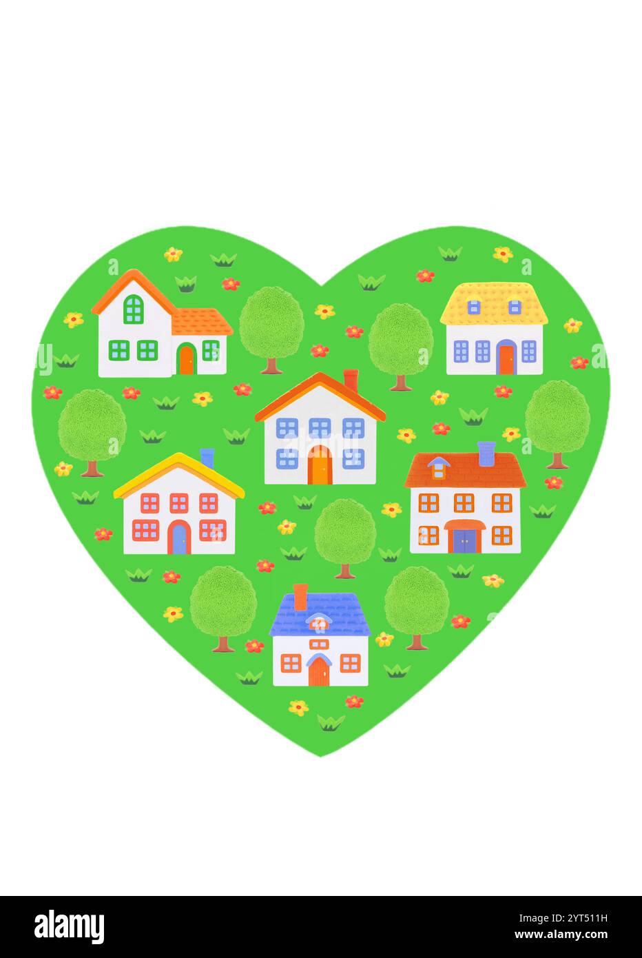 Heart building Cut Out Stock Images & Pictures - Alamy