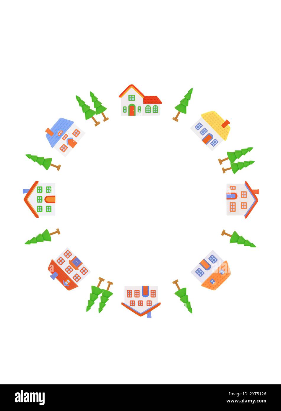 Circle of households Stock Photo - Alamy